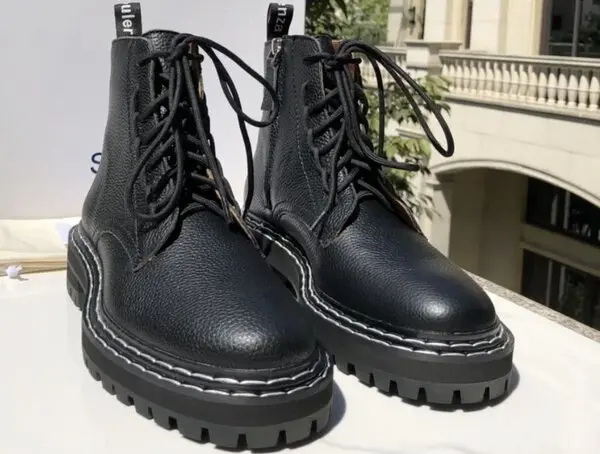 Proenza Schouler Leather Lace-up Combat Boots