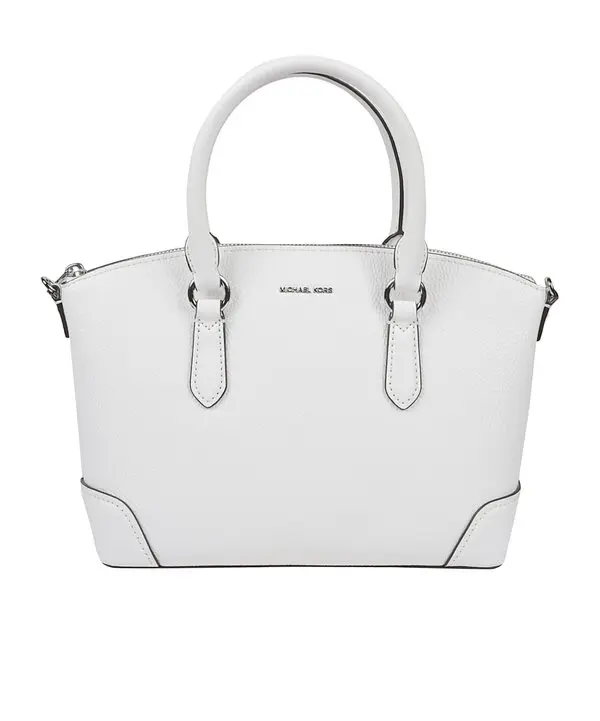 Michael Kors Dome Satchel Shoulder Bag - White