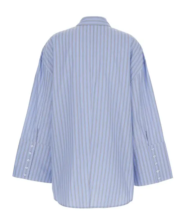 ROTATE BY BIRGER CHRISTENSEN Oversized Pinstriped Shirt
