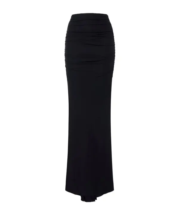 Elisabetta Franchi Crêpe Jersey Skirt - Black