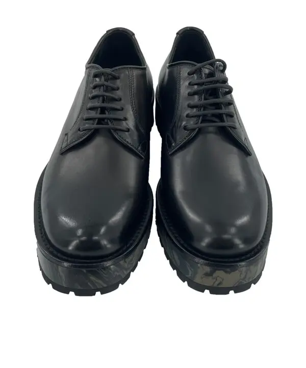 Emporio Armani Lace-up Round Toe Platform Shoes