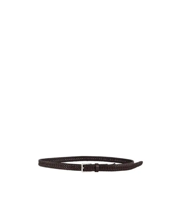 TOM FORD Braided Leather Belt - Black