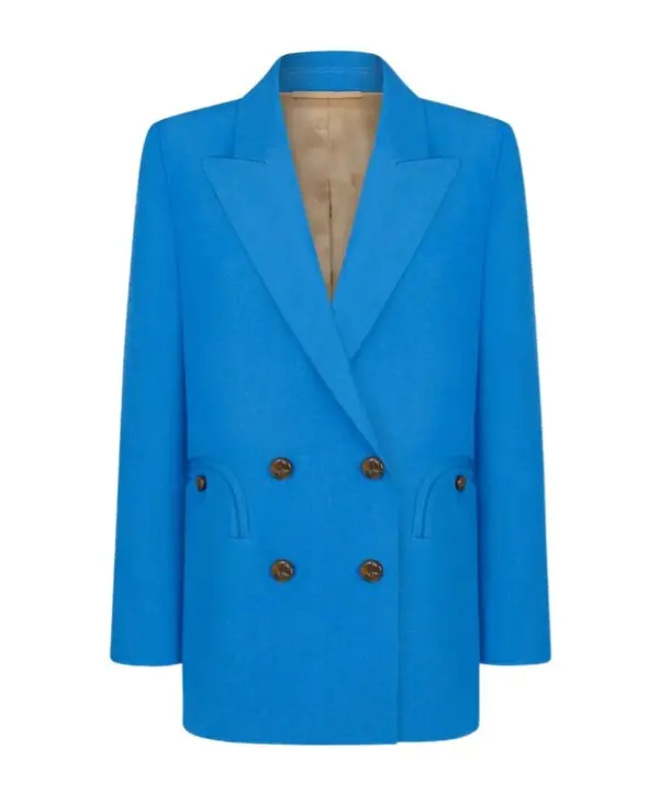 BLAZÉ MILANO Double-breasted Pocket Blazer - Blue