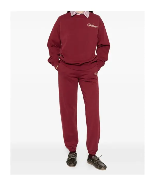 SPORTY  RICH Sporty & Rich "wellness" Logo Sweatpants