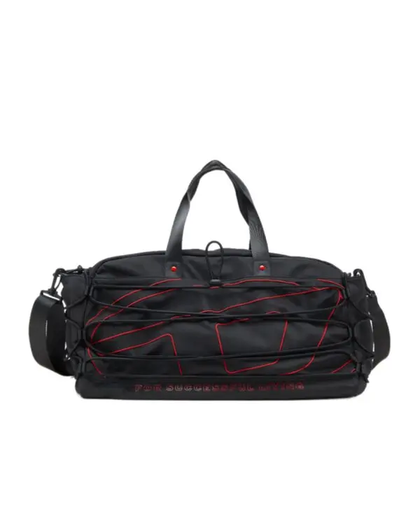 DIESEL® Tech-d Drawstring-detail Duffle Bag - Black