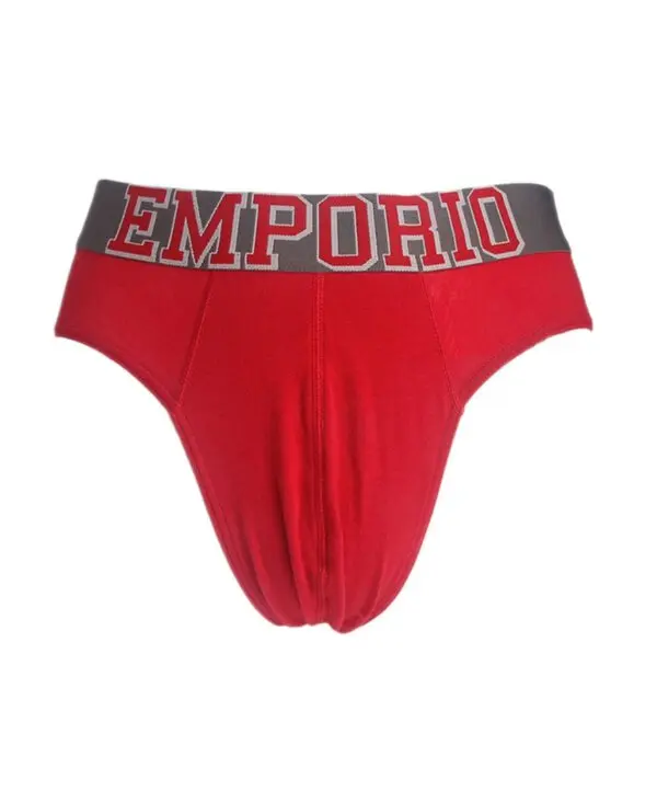 Emporio Armani Printed Logo Underwear - Red