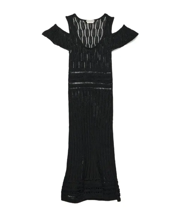 J.W.ANDERSON Jw Anderson Open Knit Cutout Knitted Dress - Black