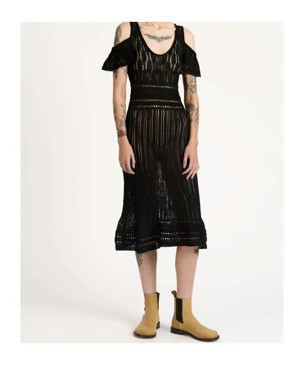 J.W.ANDERSON Jw Anderson Open Knit Cutout Knitted Dress
