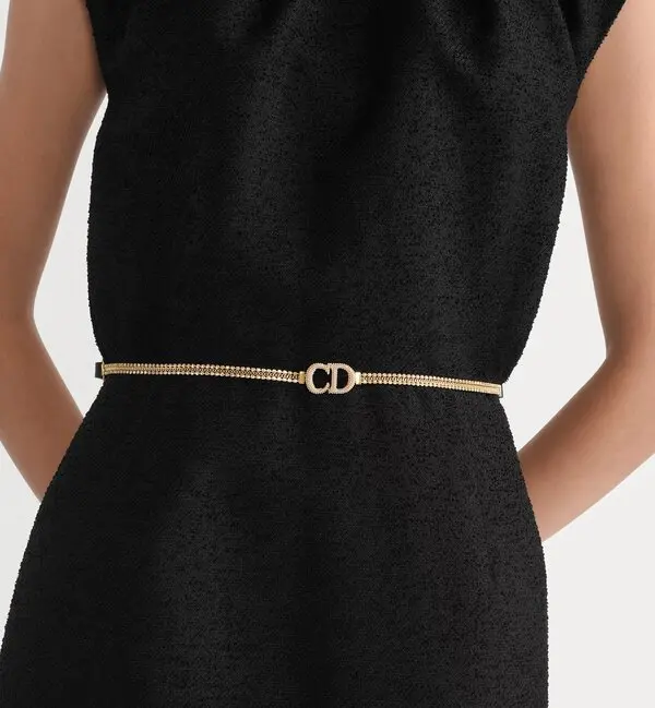 Dior Saddle Chain Belt With Cd Logo