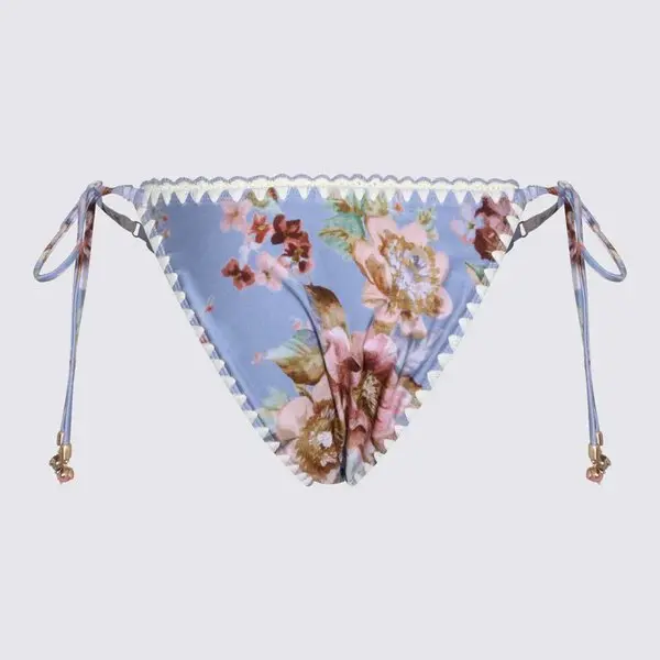 Zimmermann Printed Beach Shorts With Lace Details