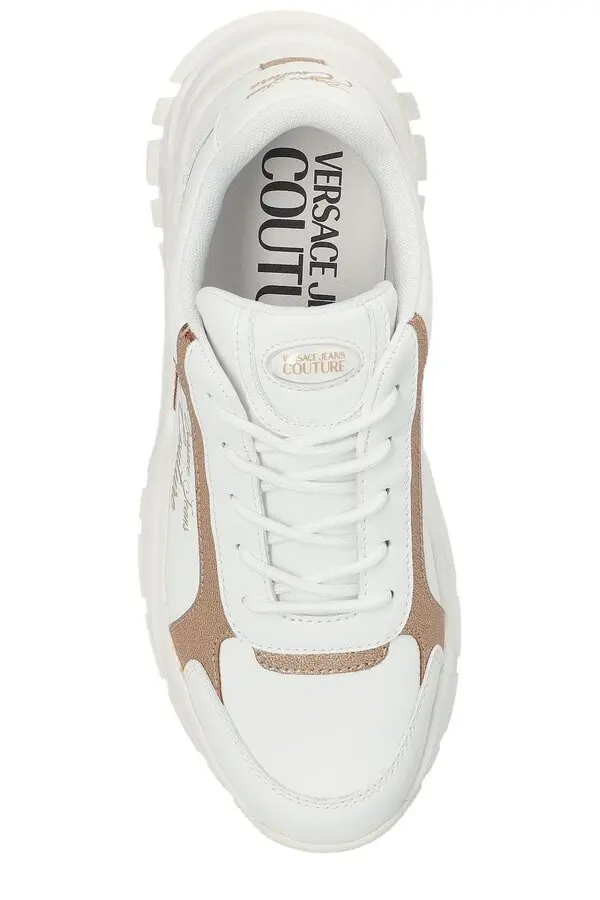 Versace Logo Printed Low-top Sneakers