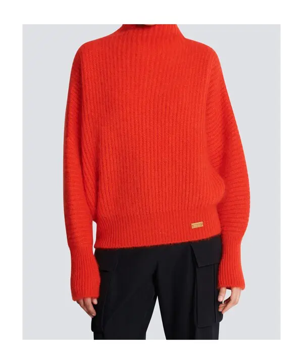Balmain Mohair Knit Jumper With Collar Detail