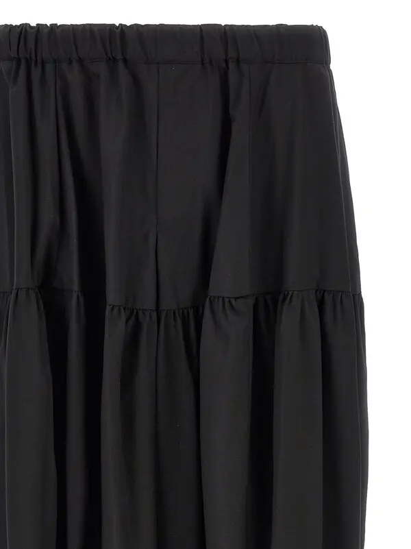 Comme Des Garçons Elasticated Waist Trousers With Rolled Hem