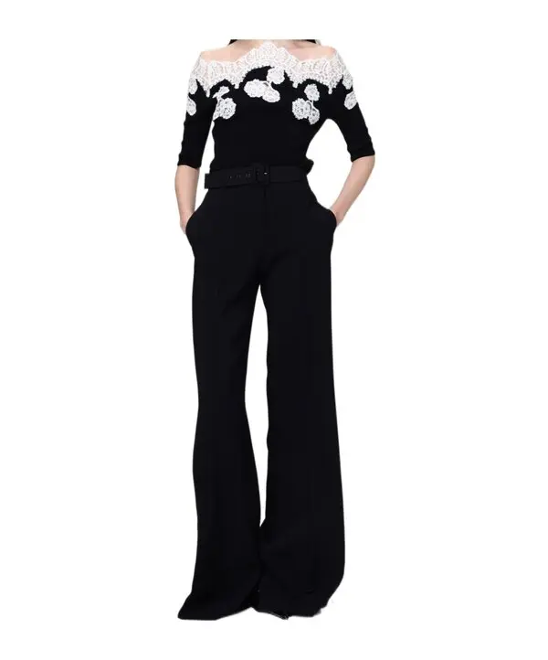 Ermanno Scervino Belted Wide-leg Trousers