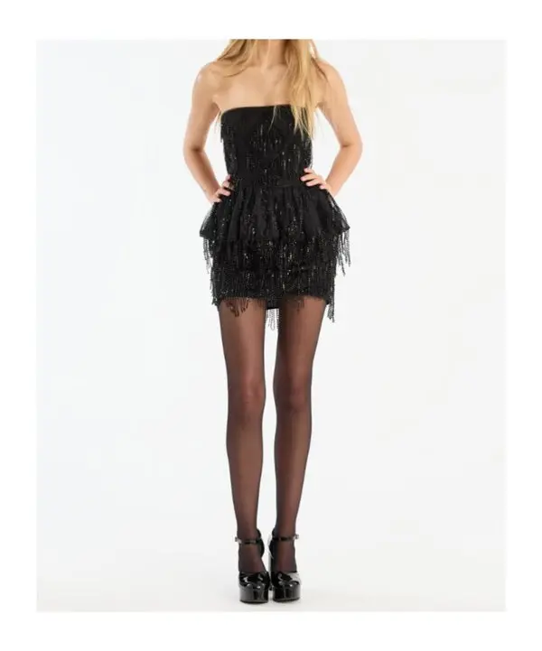 ROTATE BY BIRGER CHRISTENSEN Sequinned Bubble Top