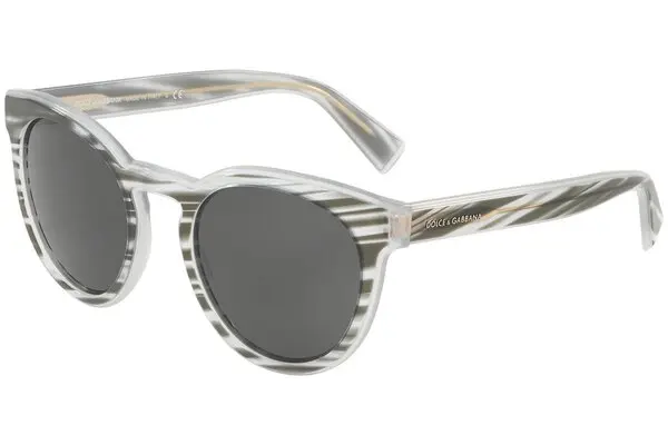 Dolce & Gabbana Logo Round Sunglasses
