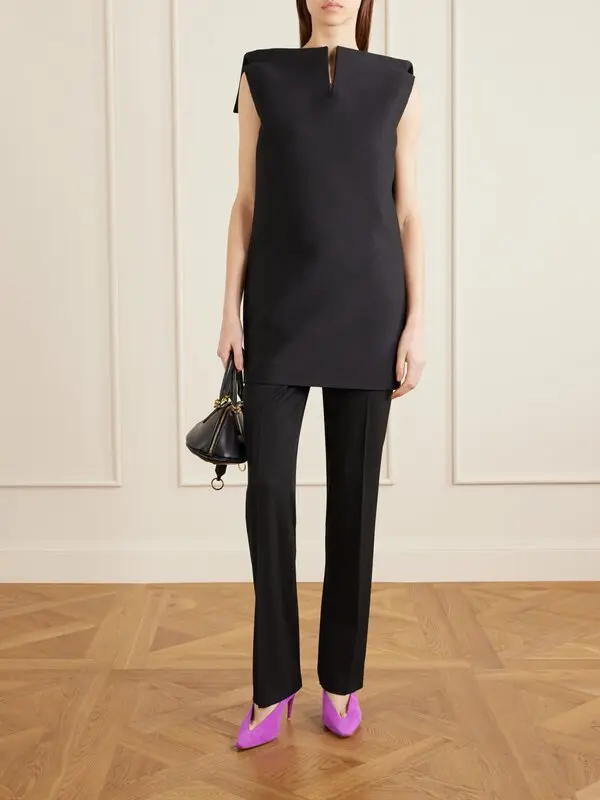 Balenciaga Sleeveless Mini Dress - Black