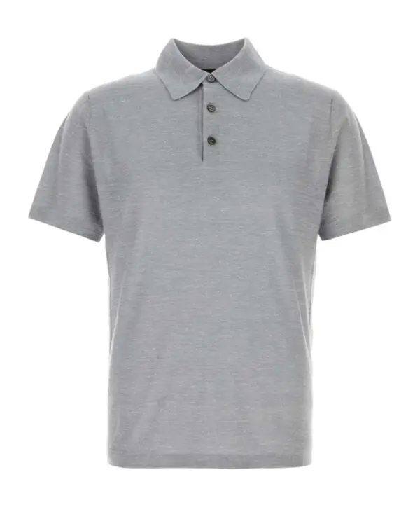 Brioni Mixed Stitch Short-sleeve Polo Shirt