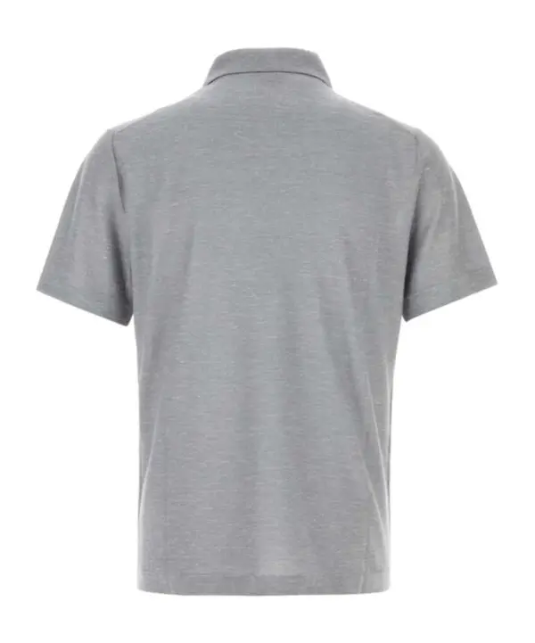 Brioni Mixed Stitch Short-sleeve Polo Shirt