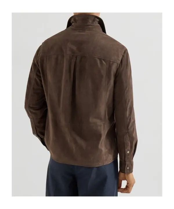 Brunello Cucinelli Long-sleeved Press-stud Shirt Jacket - Black