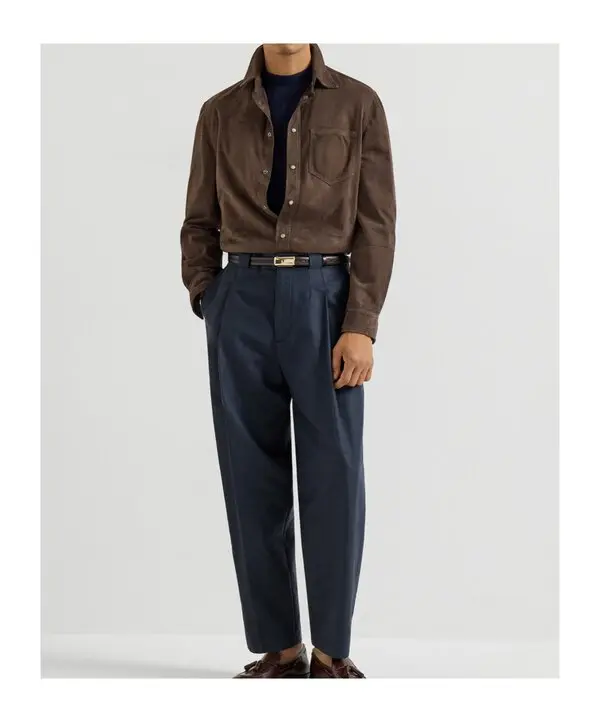 Brunello Cucinelli Long-sleeved Press-stud Shirt Jacket - Black
