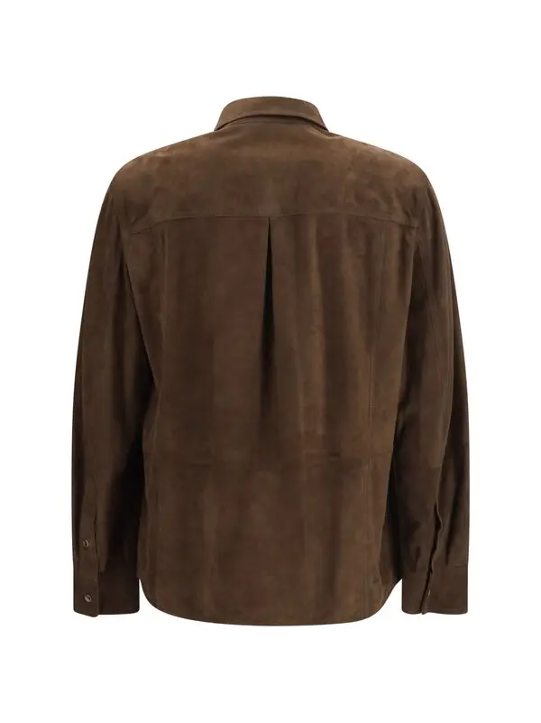 Brunello Cucinelli Long-sleeved Press-stud Shirt Jacket
