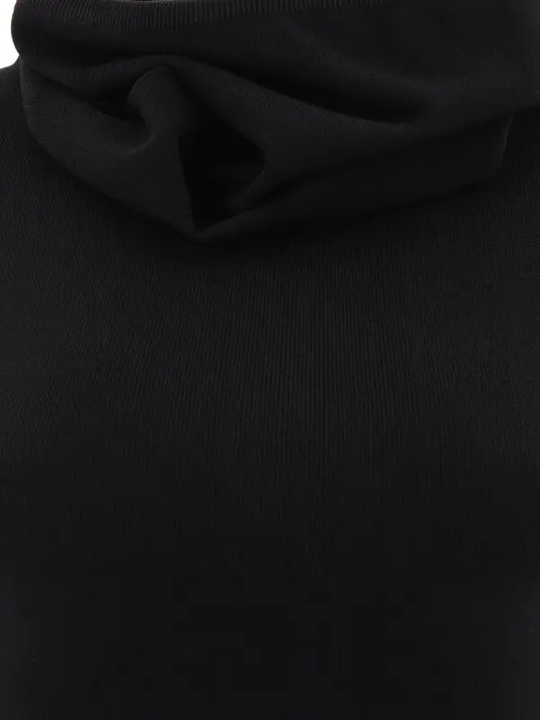 Alaïa Hooded Knit Crop Top