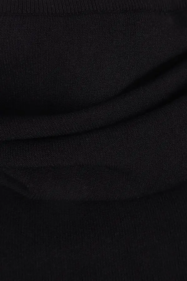 Alaïa Hooded Knit Crop Top