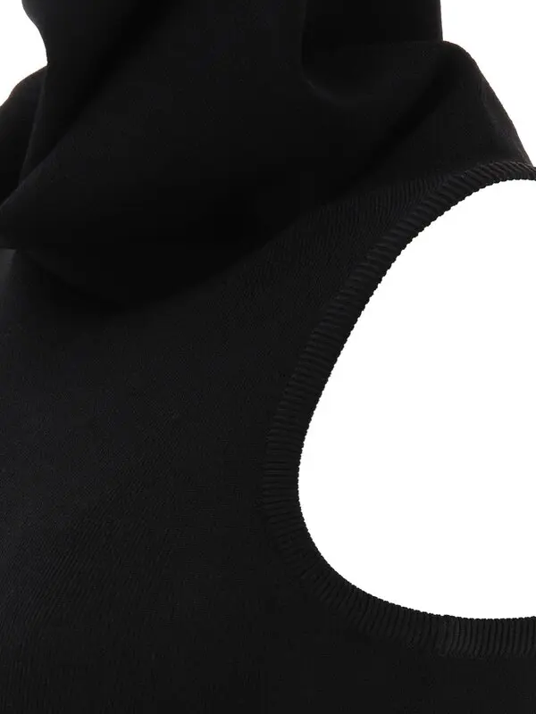Alaïa Hooded Knit Crop Top