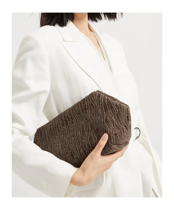 Brunello Cucinelli Embellished Cross Body Bag