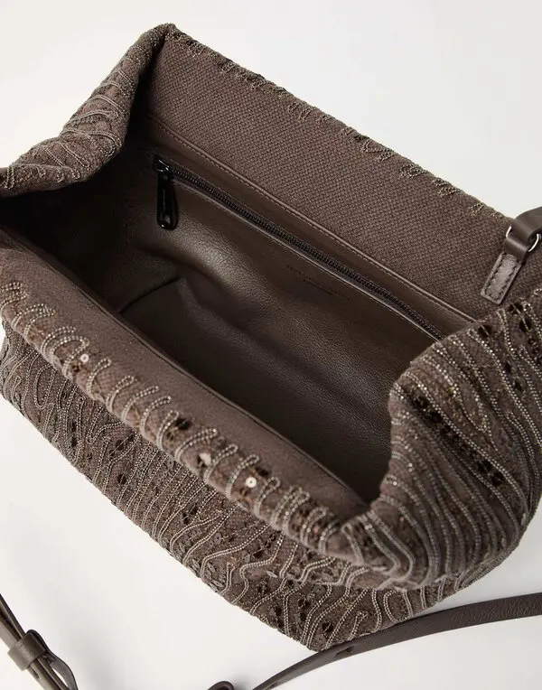 Brunello Cucinelli Embellished Cross Body Bag