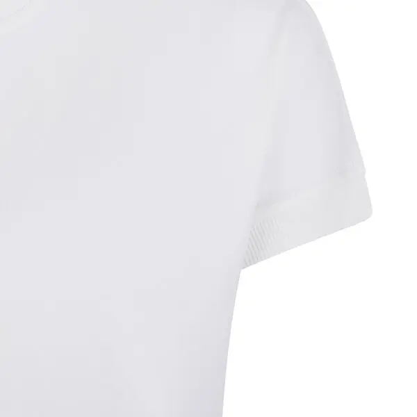 Versace Logo Embroidered Stretch T-shirt
