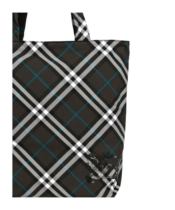 Burberry Checkered Tote Bag