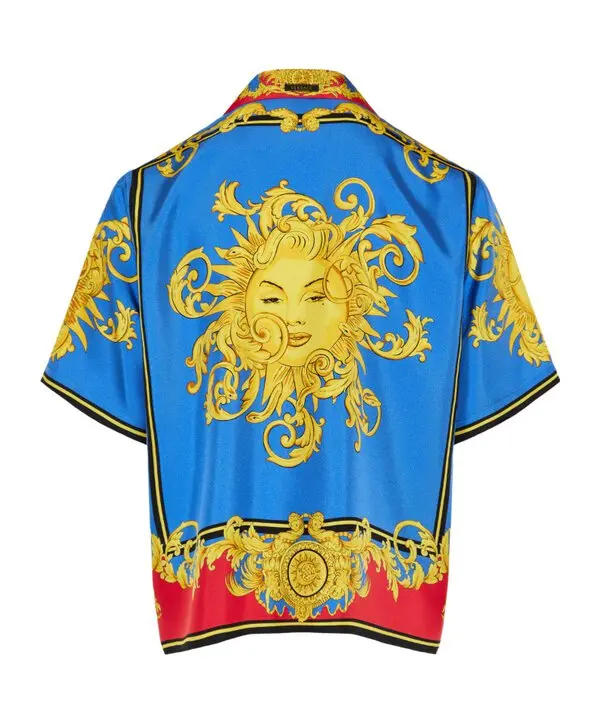 Versace Pattern-printed Short-sleeved Shirt - Multicolor