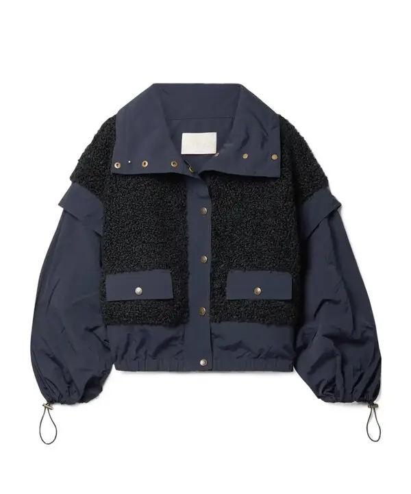 Ulla Johnson Long Sleeve Casual Jacket With Zip And Snap Fastening