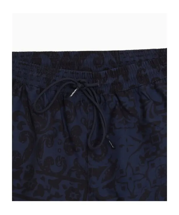 Carhartt Elastic Waist Swim Trunks With Embroidered Logo