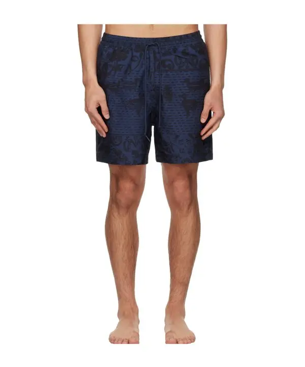 Carhartt Elastic Waist Swim Trunks With Embroidered Logo