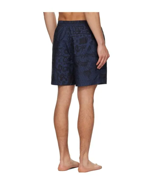 Carhartt Elastic Waist Swim Trunks With Embroidered Logo