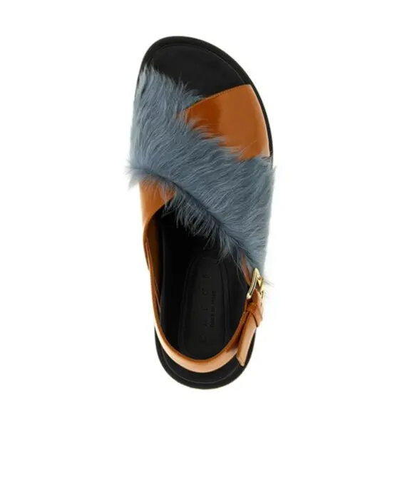 Marni Crossover Strap Fussbett Sandals
