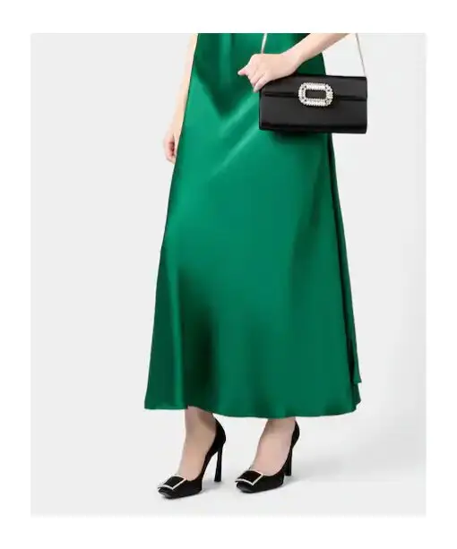 ROGER VIVIER Trompette Pumps With Crystal Buckle - Black