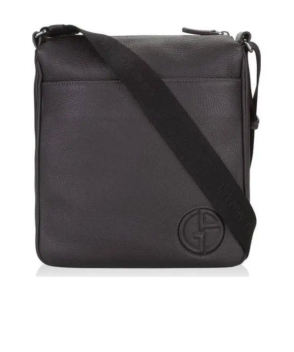 Giorgio Armani Logo Details Cross-body Bag - Black