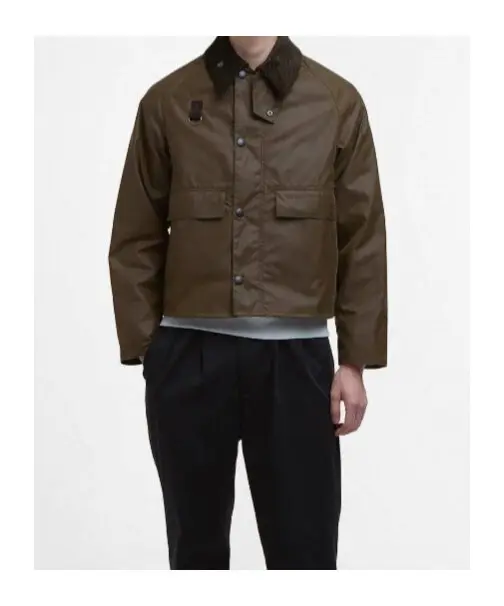 Barbour Spey Slim Waxed Jacket - Beech