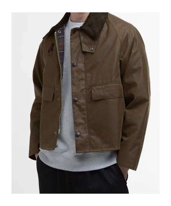 Barbour Spey Slim Waxed Jacket - Beech