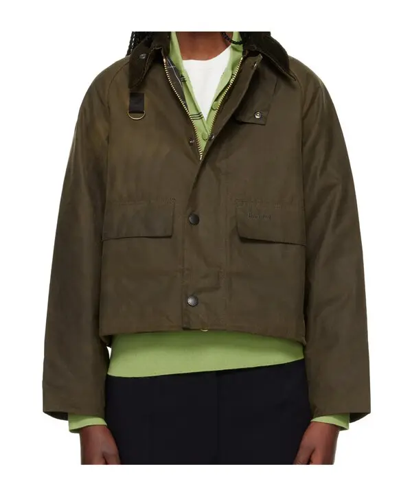 Barbour Spey Slim Waxed Jacket - Beech