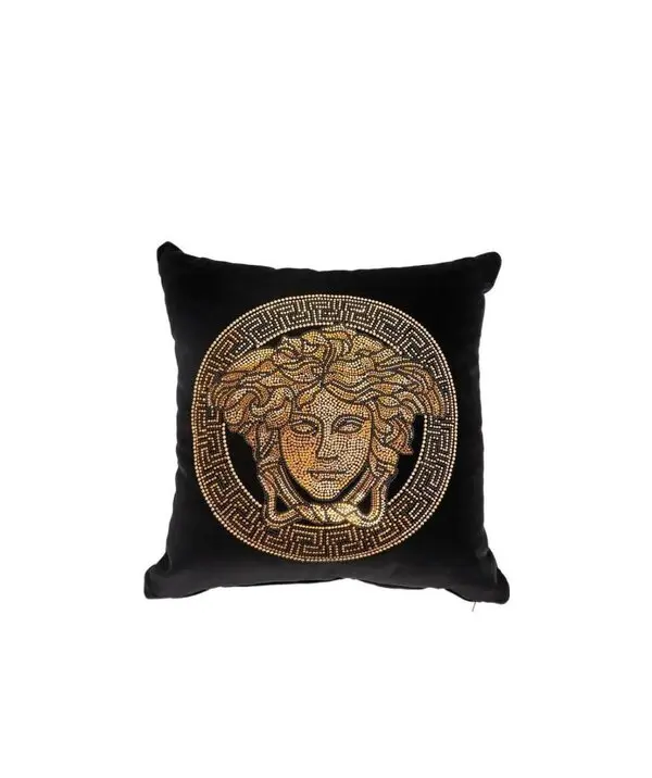 Versace Medusa Embellished Cushion