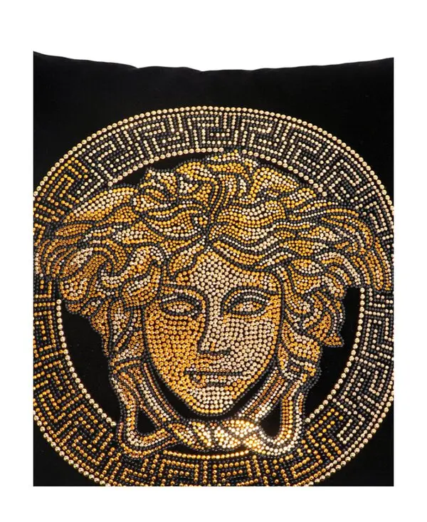 Versace Medusa Embellished Cushion