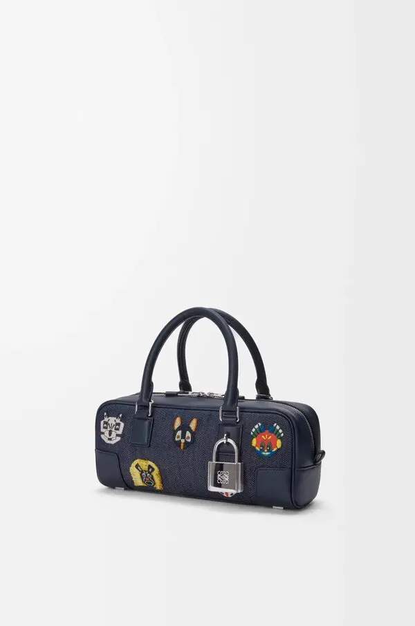 Loewe X Louis Wain Amazona 23 Denim Tote Bag