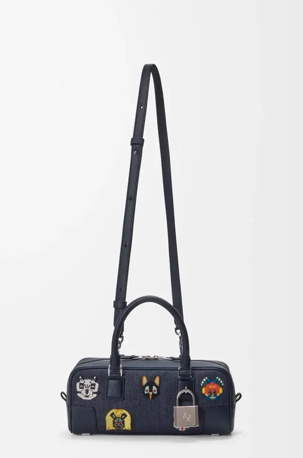 Loewe X Louis Wain Amazona 23 Denim Tote Bag