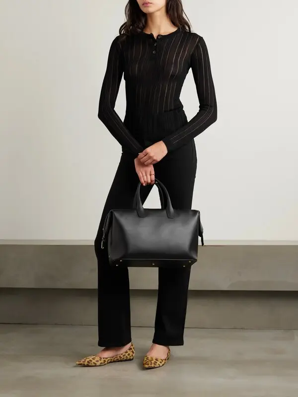 FRAME Button-front Open Knit Sweater