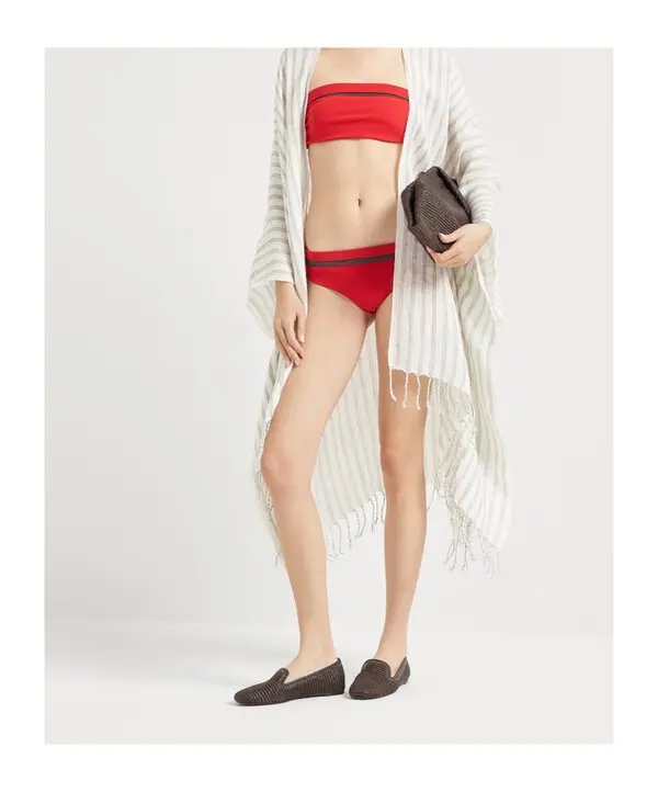 Brunello Cucinelli Monili Chain-embellished Bikini Briefs